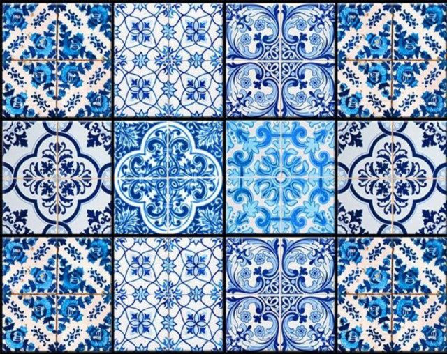 8" X 8" Azul Gianna Peel and Stick Tiles - Contemporary - Wall Decals ...
