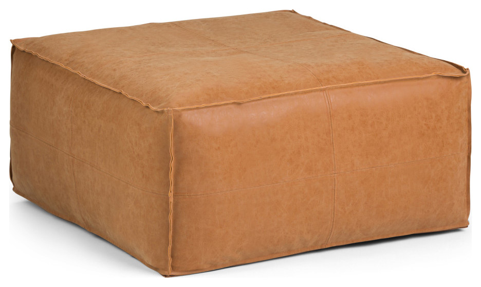 Brody Large Square Coffee Table Pouf - Contemporary - Coffee Tables ...