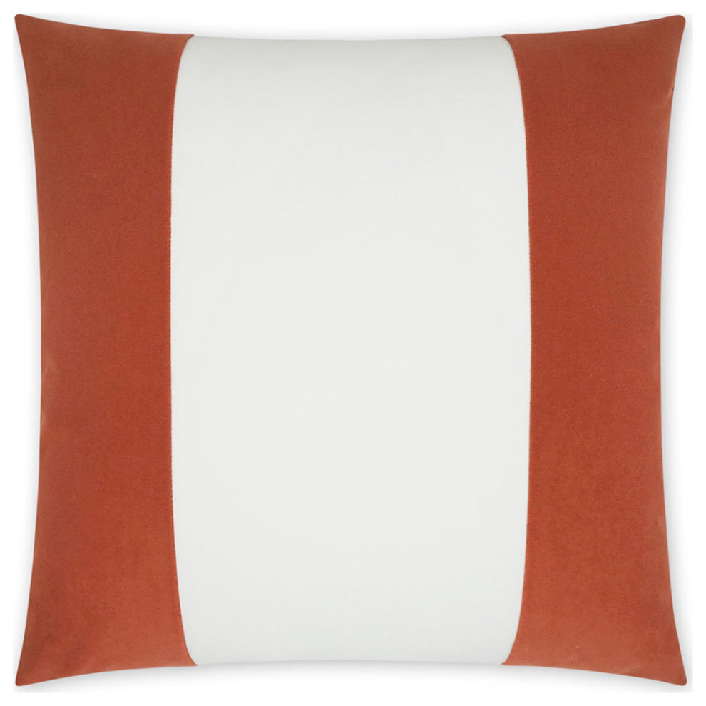 Outdoor Sundance Band Pillow - Orange, 22" x 22" - Contemporary ...