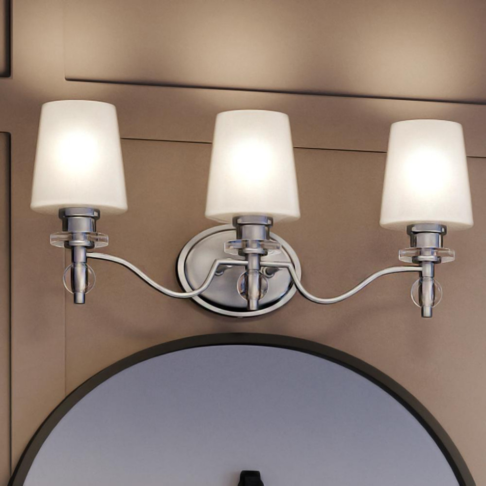 Luxury Posh Bath Fixture, 9.5''H x 23''W, in Polished Chrome ...