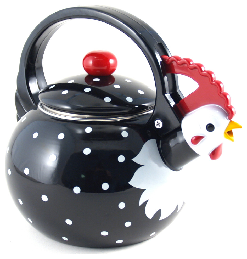 Supreme Housewares Stainless Steel Rooster Whistling Tea Kettle ...
