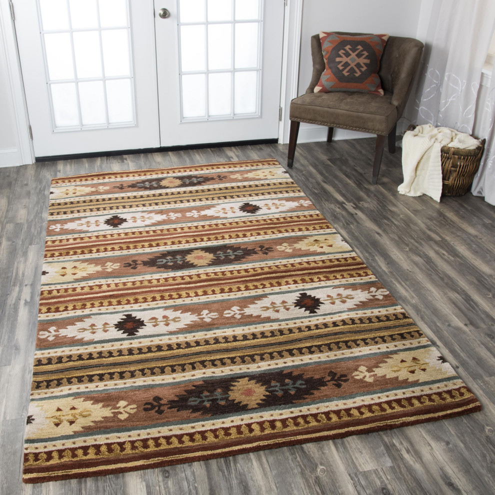 Rizzy Home SU8156 Southwest Area Rug Multi, 2'6" x 8' - Southwestern ...