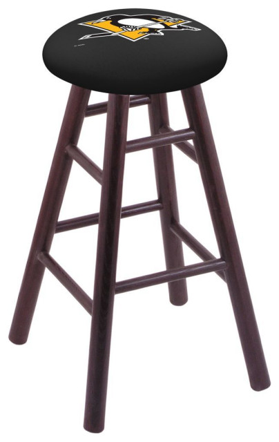 Holland RC Pittsburgh Penguins 30" Swivel Oak Bar Stool - Dark Cherry ...
