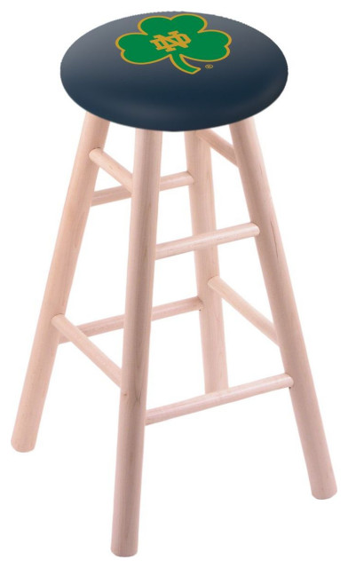 Holland RC Notre Dame Shamrock 36" Swivel Maple Bar Stool - Natural ...
