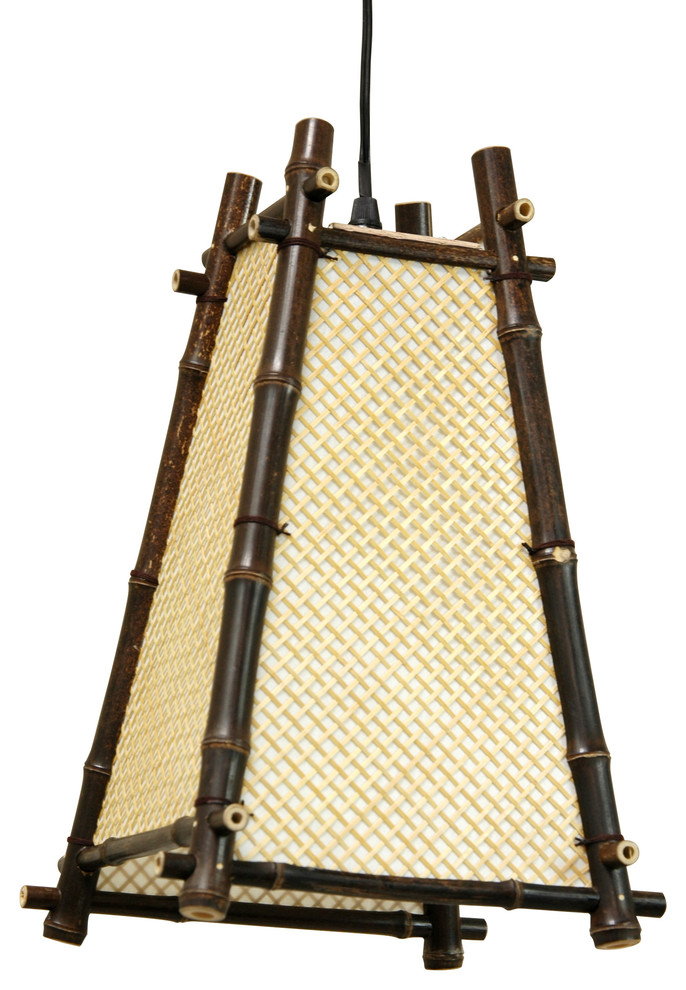 14" Itashi Japanese Hanging Lantern - Asian - Outdoor Hanging Lights ...
