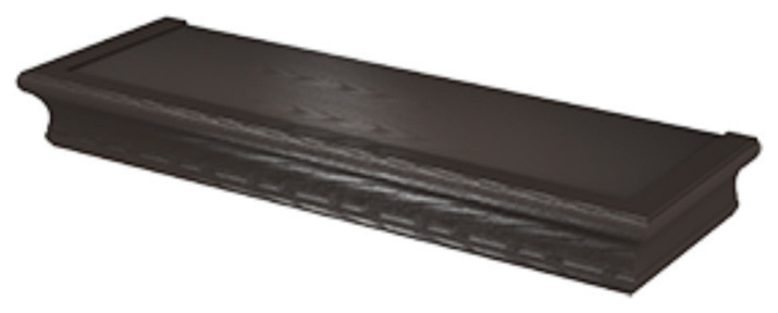 Hillman® 515606 High & Mighty™ Beveled Floating Shelf, Espresso, 18 ...