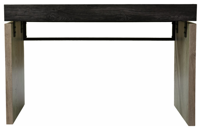 Black Wood and Iron Writing Desk - Farmhouse - Desks And Hutches - by ...