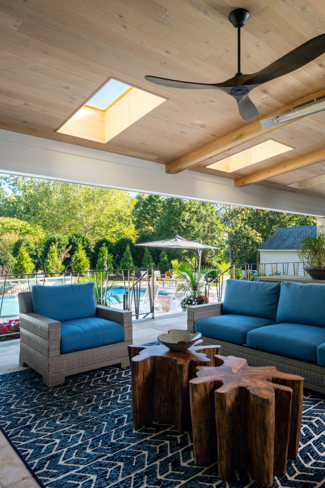Poolside Porch - Transitional - Porch - Richmond - by SMS Architects ...