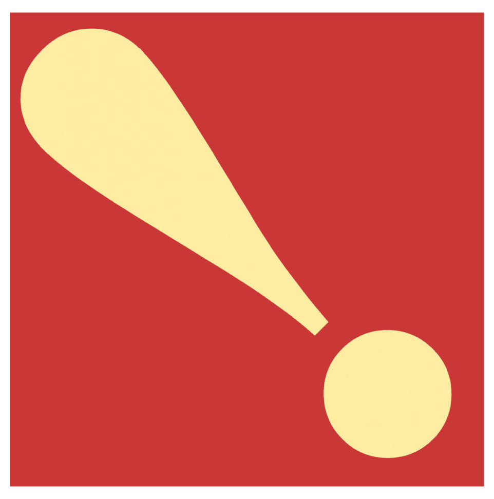 "Bold Type - Exclamation Mark" Digital Paper Print by BG.Studio, 20"x20 ...