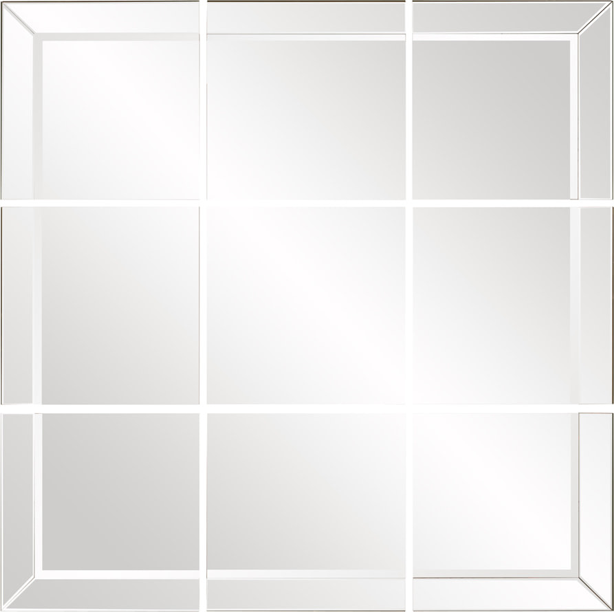 Grid Square Mirror - Contemporary - Wall Mirrors - by HedgeApple | Houzz