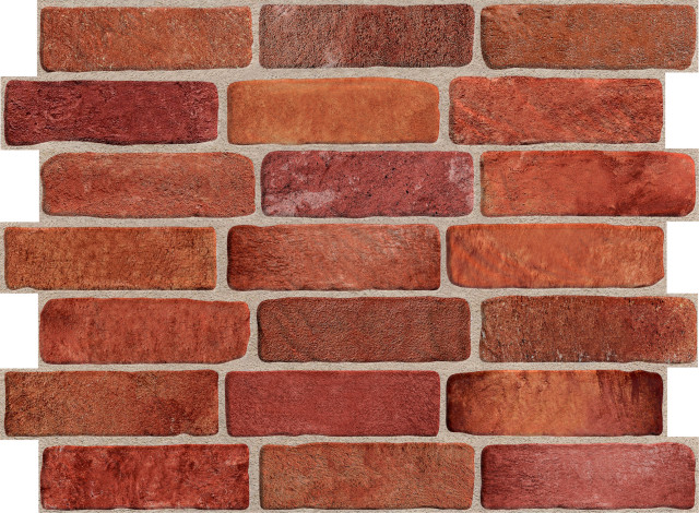 3D Wall Panel Featuring Old Red Brick Design 23.5 by 17.25 Inches 572OR ...