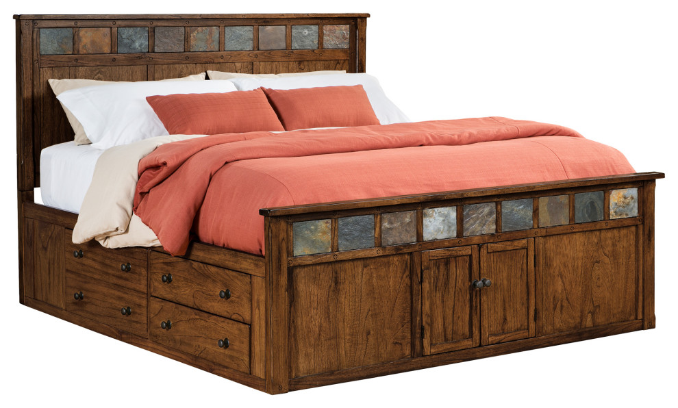Santa Fe Eastern King Storage Bed - Transitional - Panel Beds - by ...