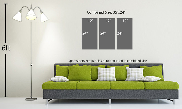 Cascading Forest Waterfall Canvas Print Wall Art, 3 Panel Split, Triptych, 36x24 - Rustic ...