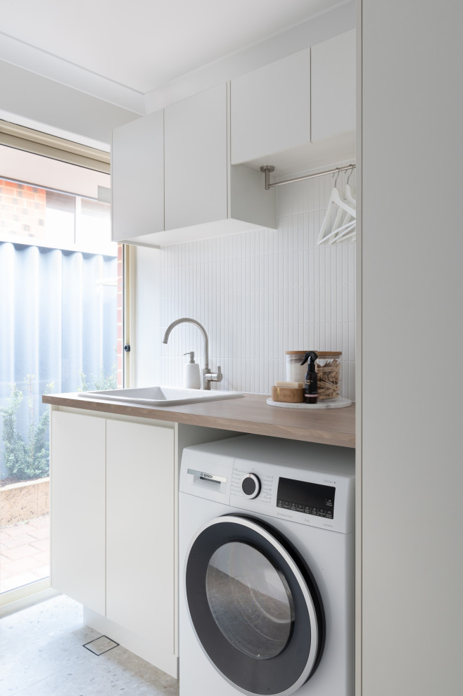 Coastal Retreat Inspired Laundry - Scandinavian - Laundry Room - Perth ...