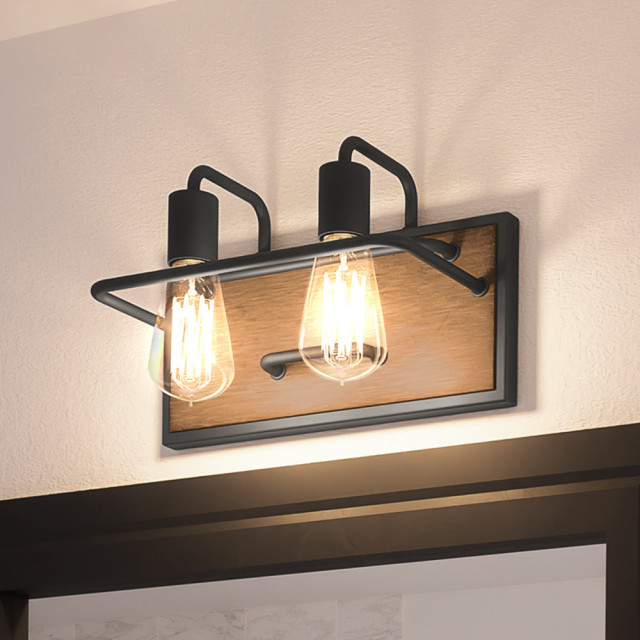 Luxury Utilitarian Bath Light, Matte Black, UEX2661 - Industrial ...