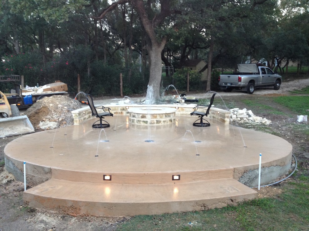 New Braunfels Splash Pad - Rustic - Austin - by Back Yard Splash Pads ...