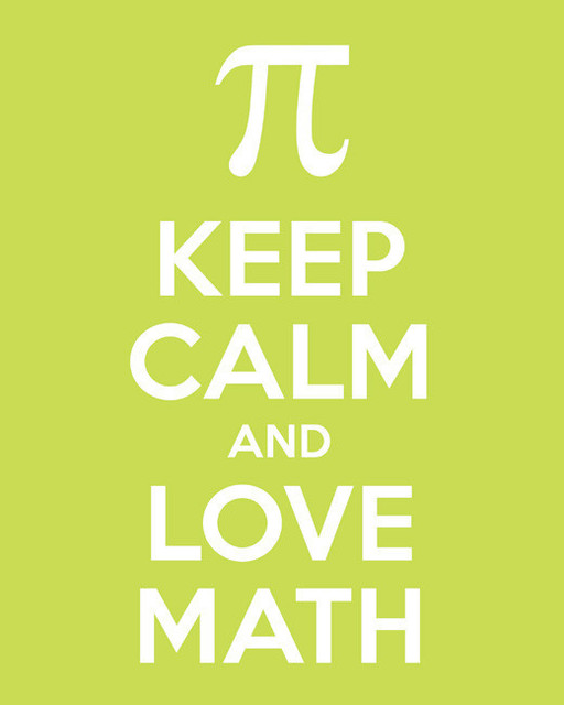 Keep Calm and Love Math, premium art print (citrus), 10" x 12" (8" x 10 ...