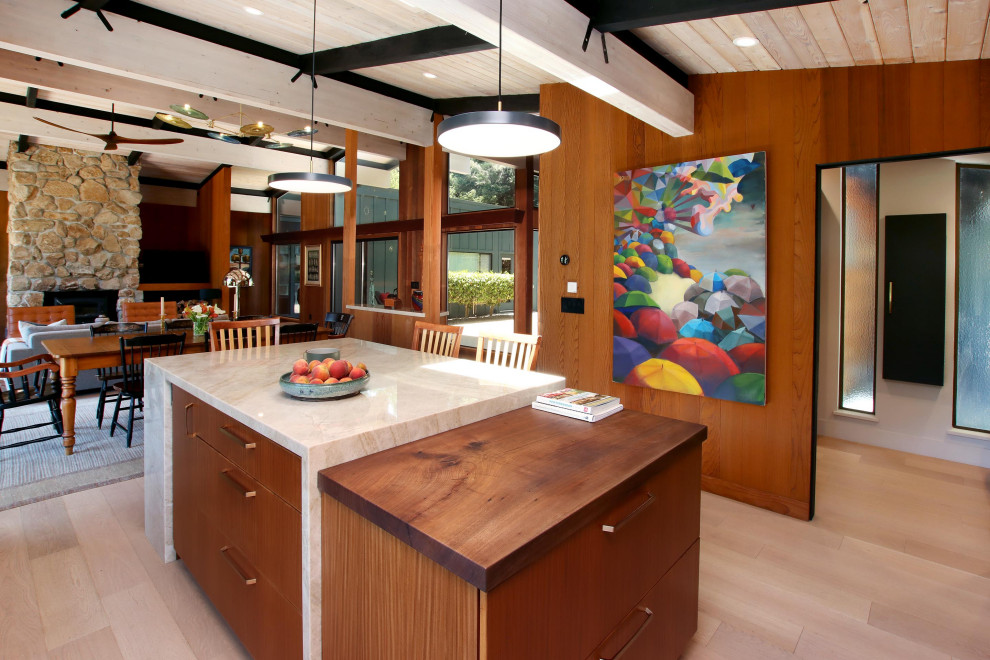 Mid-Century Modern kitchen island - Retro - Cocina - Otras zonas - de ...