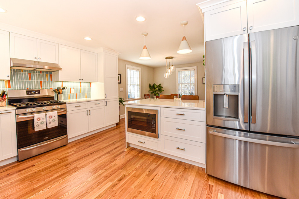 Mid Century Modern Kitchen Renovation - Midcentury - Kitchen - New York ...