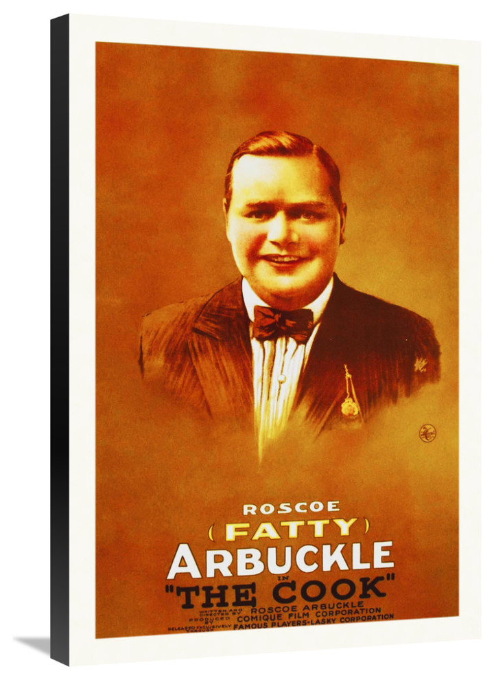 "Arbuckle in The Cook, 1918" Canvas by Hollywood Photo Archive, 12x18", 20x30 - Midcentury ...