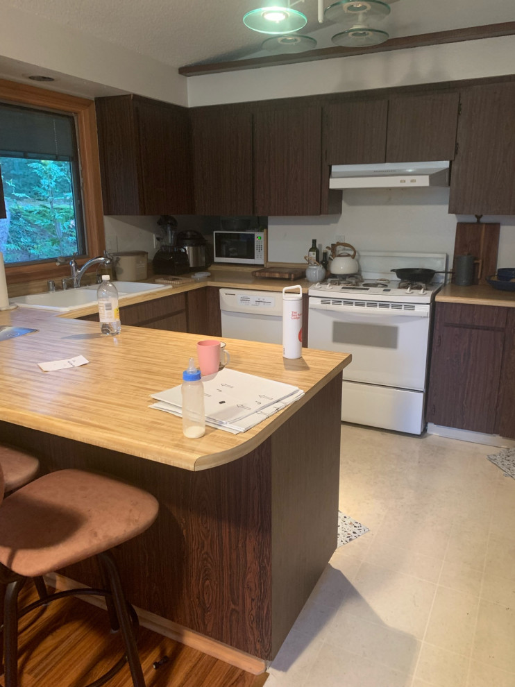 before and after, cheap on the fly kitchen makeover | Houzz Forum