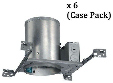 5-Inch New Construction Recessed Lighting Can - Case Pack of 6 ...