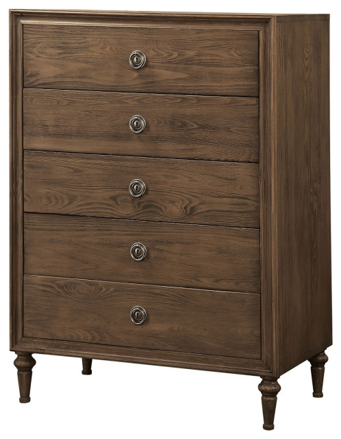 5 Drawers Chest, Reclaimed Oak - Traditional - Dressers - by Simple ...