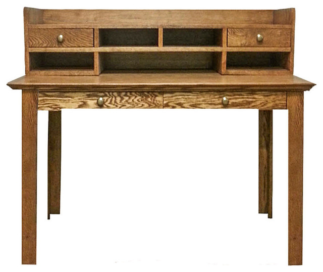 Traditional Writing Table and Mini Hutch - by Oak Arizona | Houzz