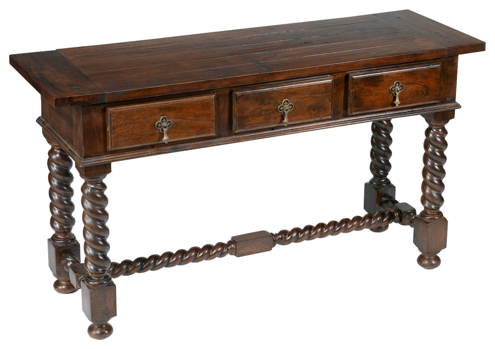 3 Drawer Console Table - Traditional - Console Tables - by Orchard ...