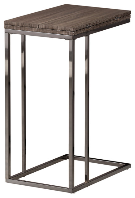 Pedro Expandable Top Accent Table Weathered Grey and Black ...