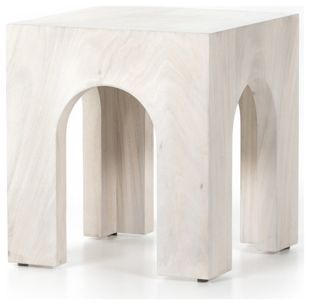 Fausto End Table, Bleached Guanacaste - Transitional - Side Tables And End Tables - by Four ...