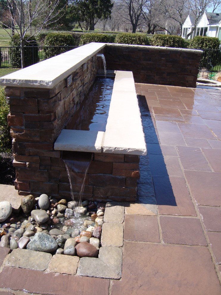 Copper trough water feature. Pittsford, NY - Modern - New York - by ...