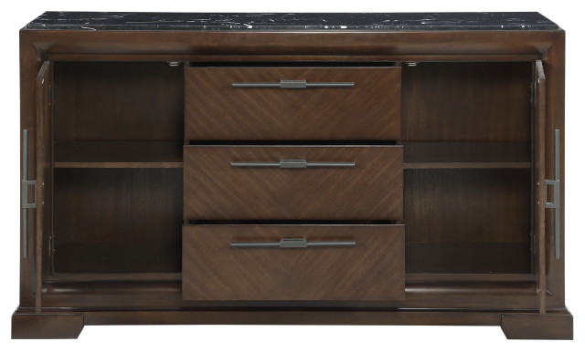 ACME Selma Server, Marble/Tobacco - Transitional - Buffets And ...
