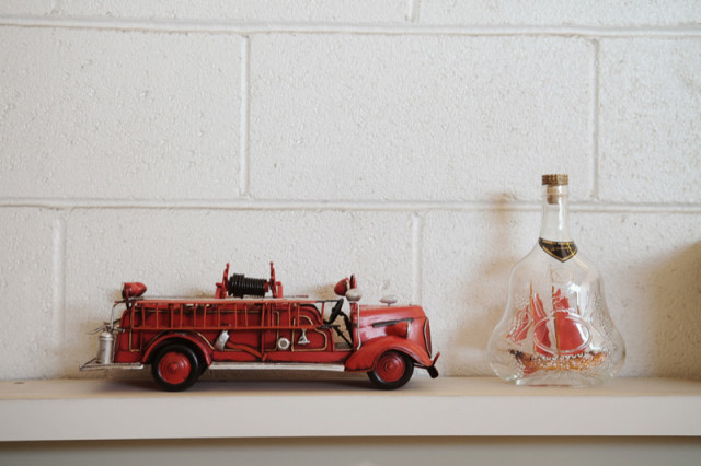 Old Modern Handicrafts AJ020 1938 Red Fire Engine Ford - Contemporary ...