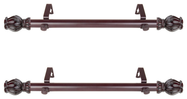 Nichole Side Curtain Rods 12-20" - Traditional - Curtain Rods - by Rod ...