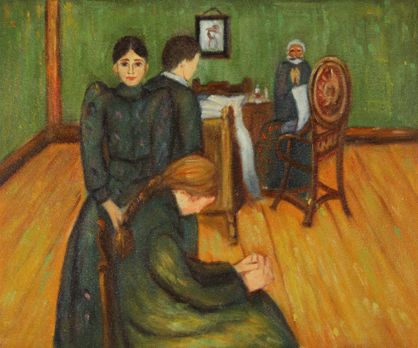 Munch "Death in The Sick Chamber" Oil Painting - Traditional ...