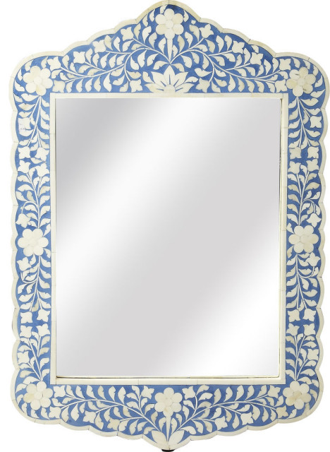 Bone Inlay Wall Mirror - Mediterranean - Wall Mirrors - by HedgeApple ...