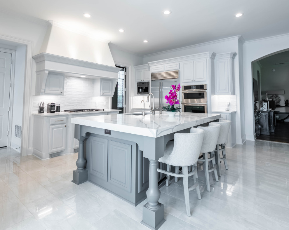 Southlake Copperfield St. Kitchen Design Build - Transitional - Kitchen ...