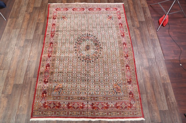 Consigned, Oriental Geometric Hand-Knotted Persian Design Area Rug,, 10 ...