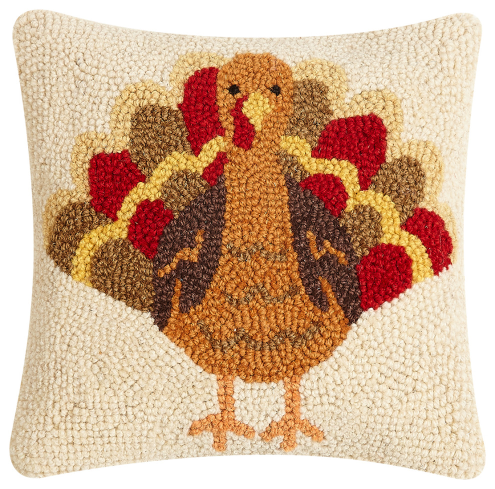 Turkey Hook Pillow - Farmhouse - Decorative Pillows - by Peking ...