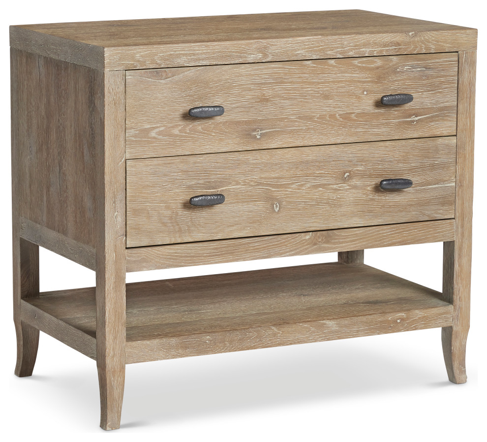 Bernhardt Tribeca Nightstand, 34", 34" W x 19" D x 30" H - Farmhouse - Nightstands And Bedside ...