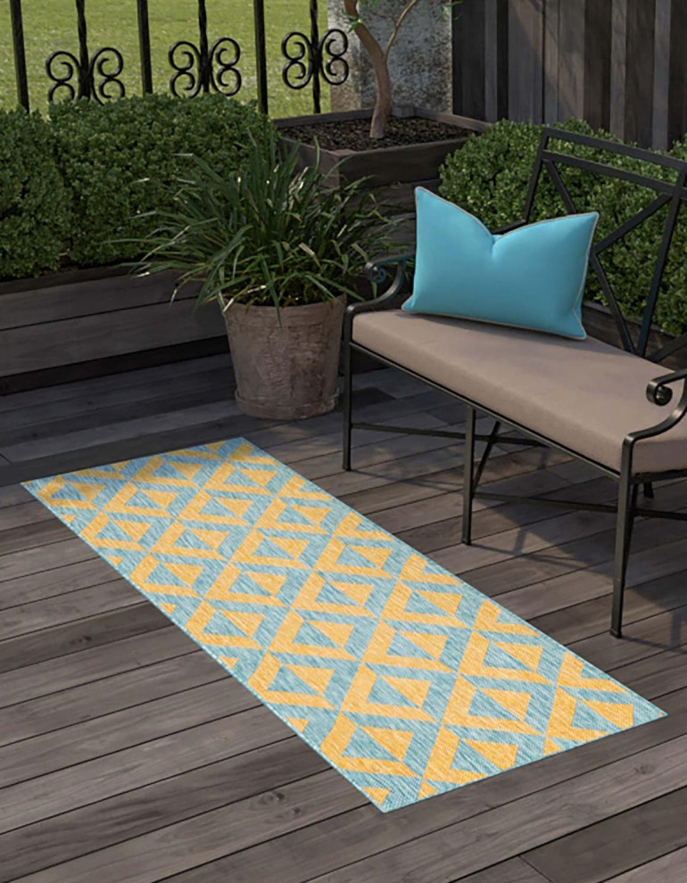 Jill Zarin Napa Outdoor Rug, 2' 0 x 6' 0 Runner - Contemporary ...