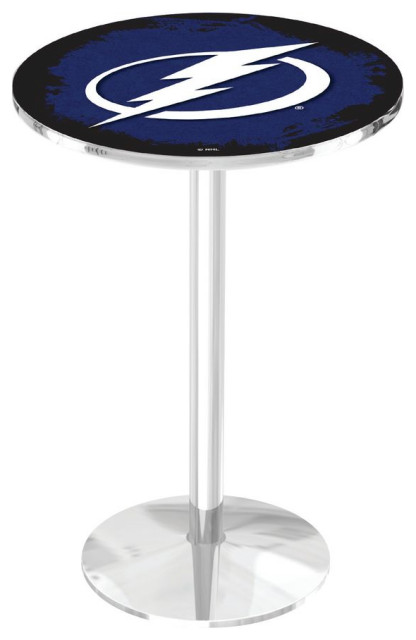Holland L214 Tampa Bay Lightning 42x28" Pub Table - Chrome ...