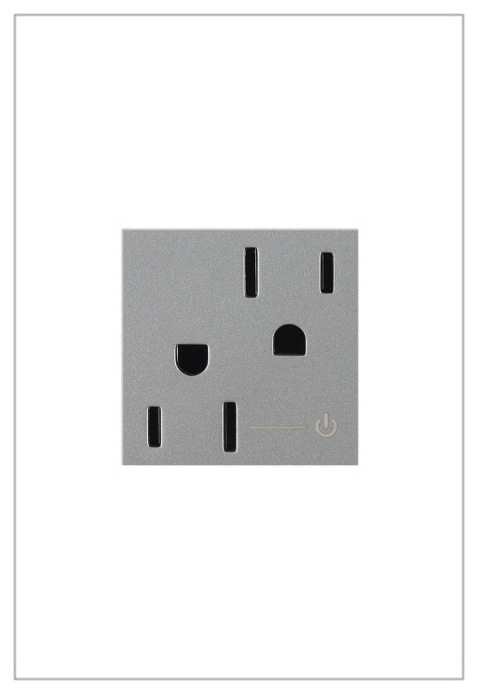Adorne Tamper-Resistant Half Controlled Outlet - Contemporary ...