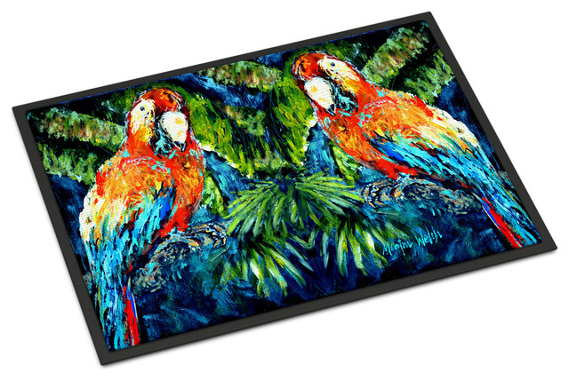 Parrots Yo Yo Mama Indoor/Outdoor Mat, 18"x27" - Tropical - Doormats ...