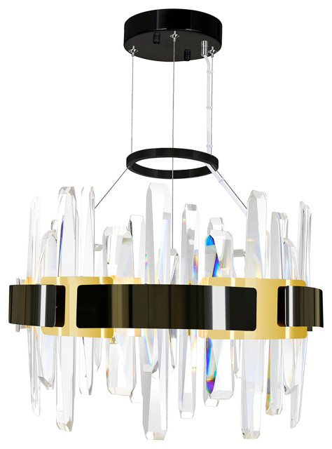 Aya LED Integrated Chandelier, 18 inches - Contemporary - Chandeliers ...