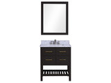 Legion Furniture Single Sink Vanity With Mirror Set, Espresso, 30 ...