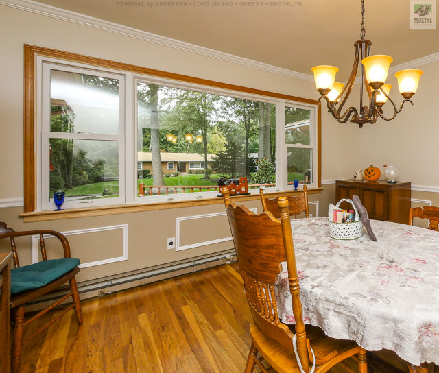 Large Window Combination in Lovely Dining Room - Renewal by Andersen ...