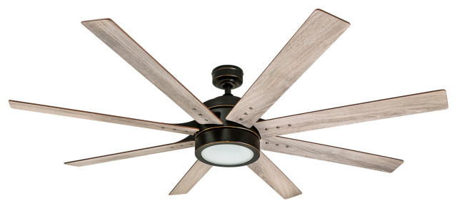 Honeywell Xerxes Modern Ceiling Fan With Light and Remote, 62", 62 ...