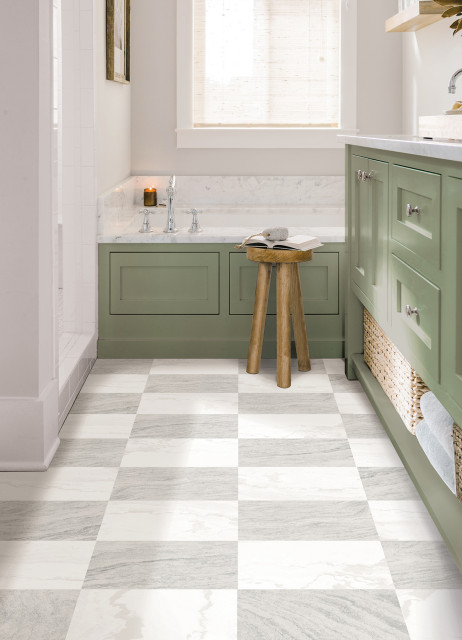 Bonneville Beige Peel and Stick Floor Tiles, Sample - Contemporary ...